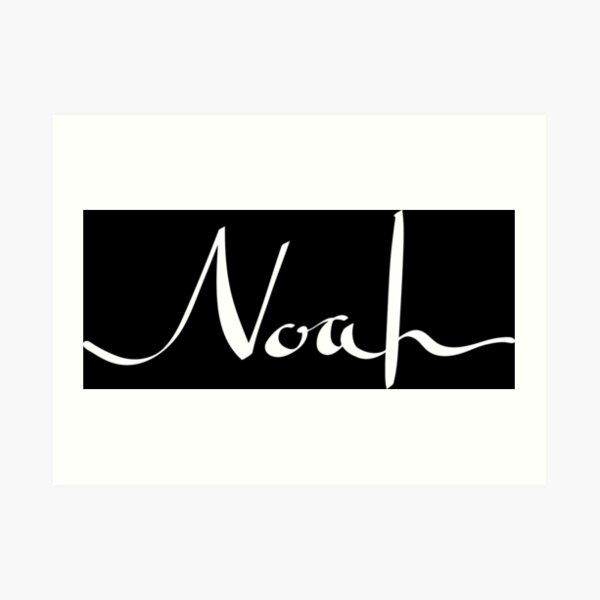 Noah Name Art Prints | Redbubble