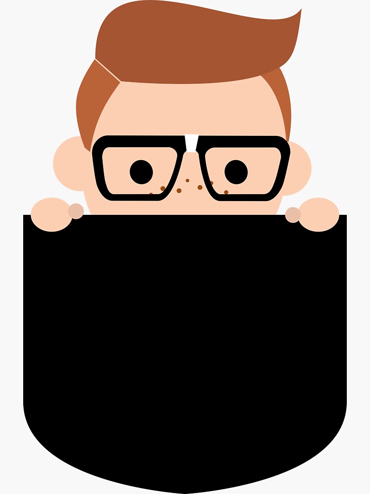 "Pocket Nerd" Sticker for Sale by DreaK | Redbubble