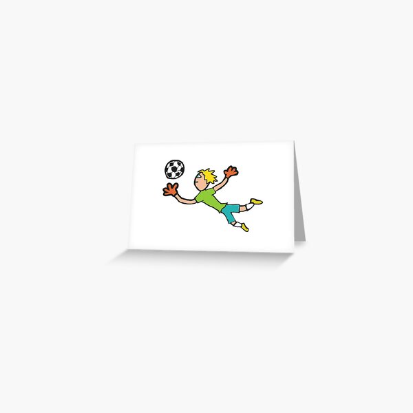 "Goalkeeper" Greeting Card for Sale by Mark-Ewbie | Redbubble