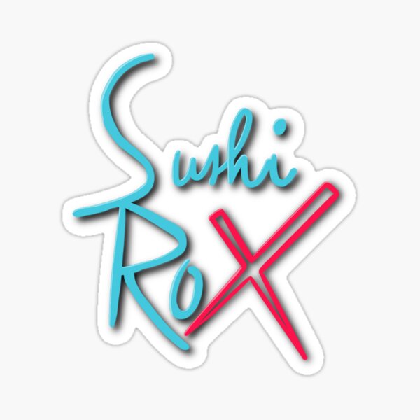 "Sushi Rox 2" Sticker for Sale by jillianbartho | Redbubble
