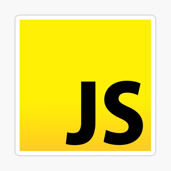 "JavaScript Programming Language Logo" Sticker by Tavy | Redbubble