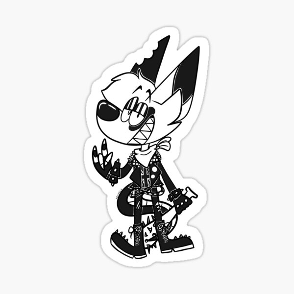"Punk Dawg" Sticker for Sale by felitech | Redbubble