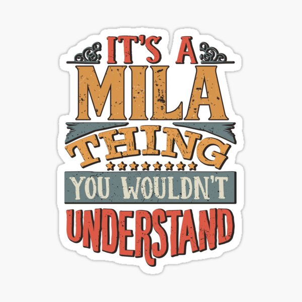 Mila Name Stickers | Redbubble