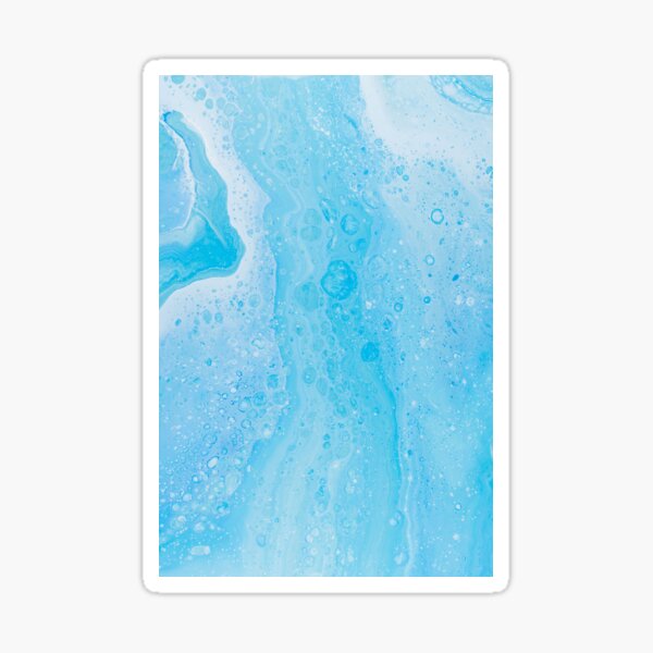 "Aqua Blue Watercolor" Sticker for Sale by newburyboutique | Redbubble