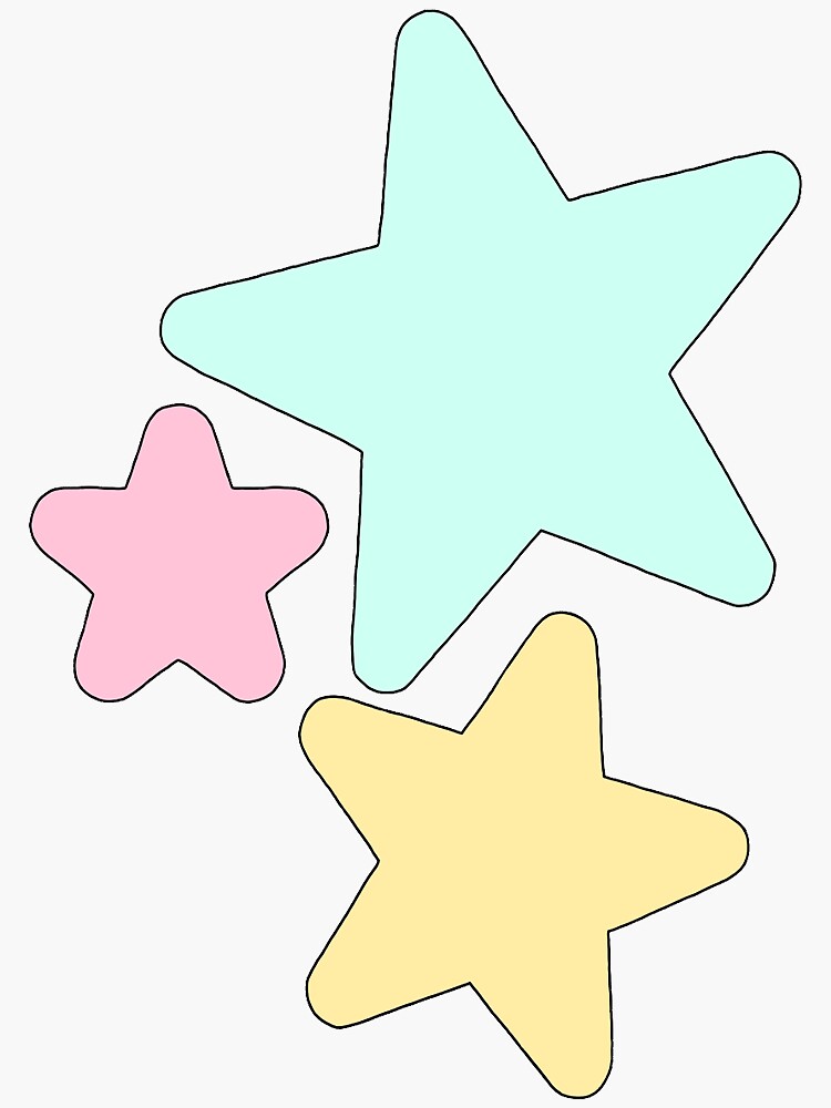 "Stars Set" Sticker for Sale by Rensie0602 | Redbubble