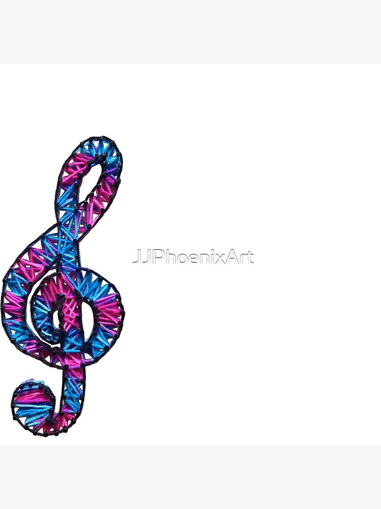 "Treble Clef String Art" Poster by JJPhoenixArt | Redbubble