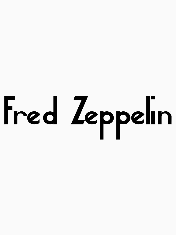 "Fred Zeppelin Parody of Led Zeppelin" Essential T-Shirt for Sale by ...