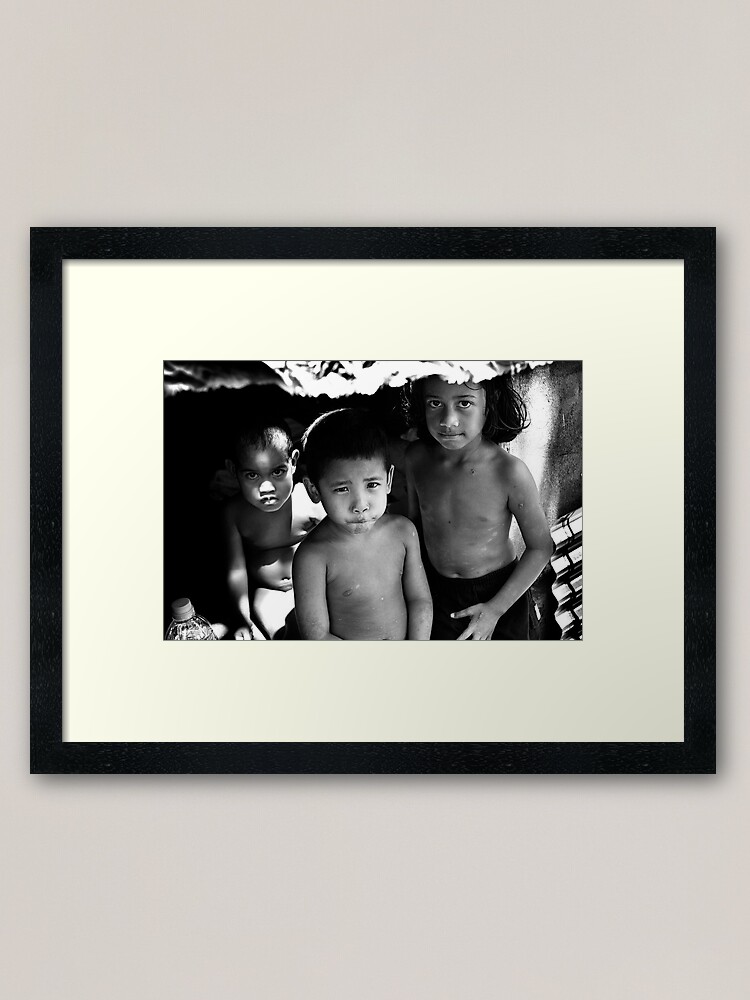 "Kapingamarangi Children - Pohnpei, Micronesia" Framed Art Print for ...