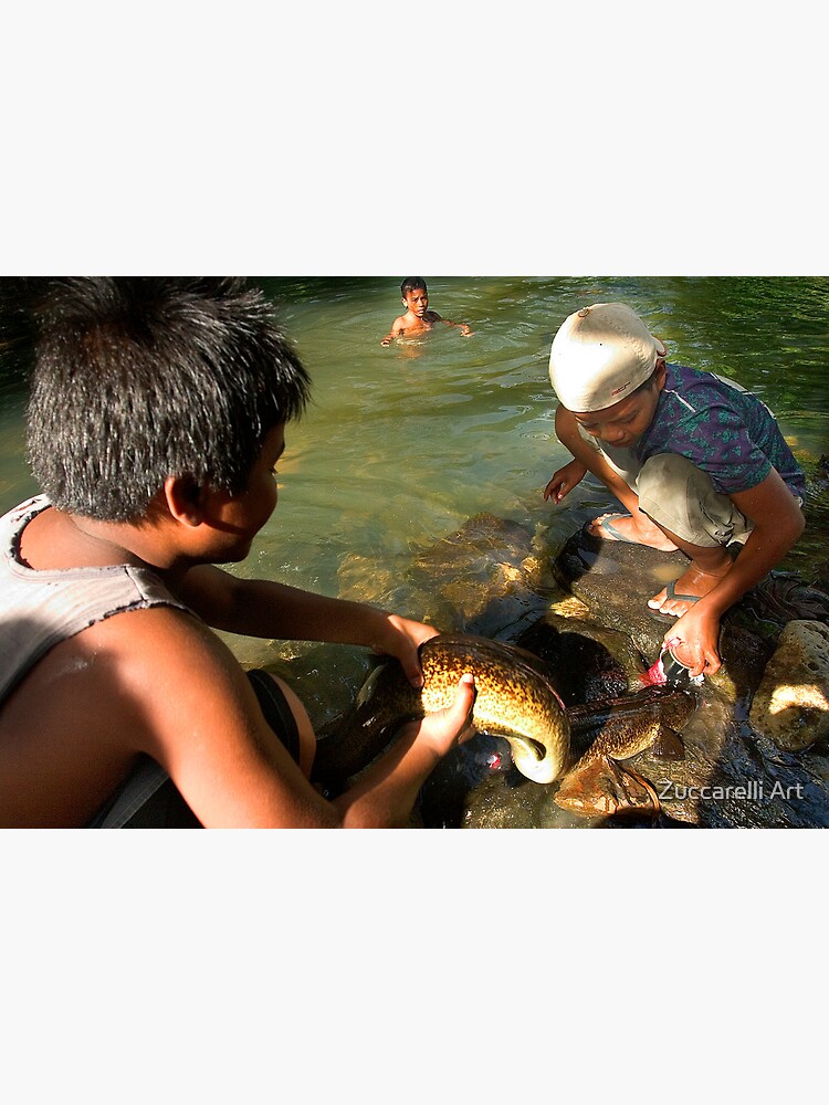 "Sacred Eels of the Lasialap - Pohnpei, Micronesia" Metal Print by ...