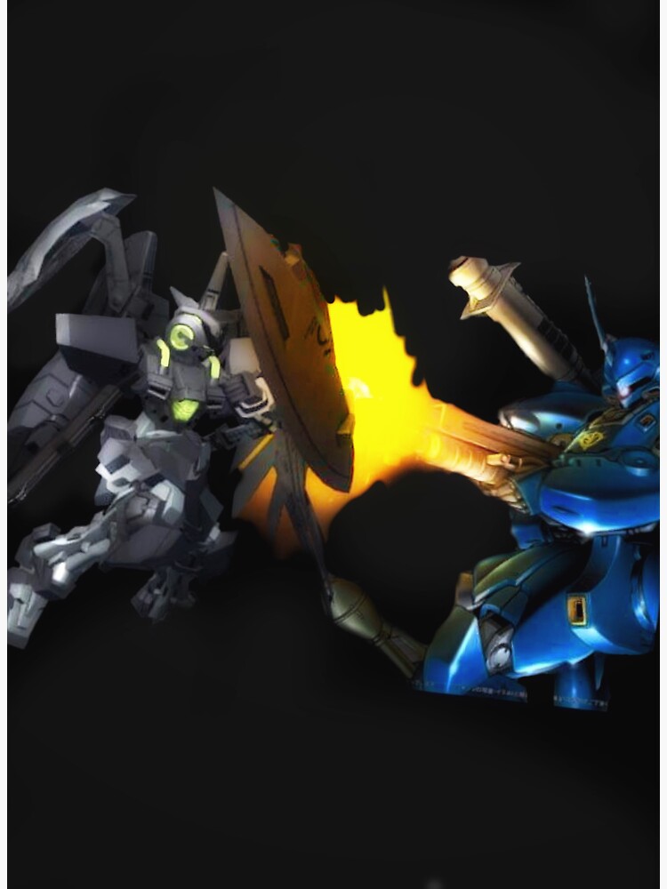 "Gundam Kyrios Black Custom vs Kampfer" Sticker by jomelle07 | Redbubble