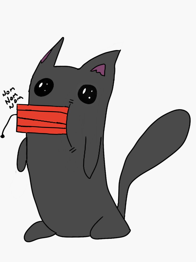 "Exploding Kitten " Sticker for Sale by NedaArt | Redbubble