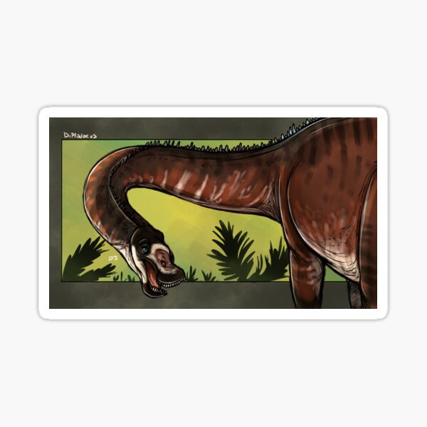 "Diplodocus" Sticker for Sale by DinoDJ | Redbubble