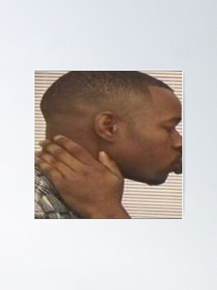 "Two Black Men Kissing Meme Left" Poster for Sale by Jridge98 | Redbubble