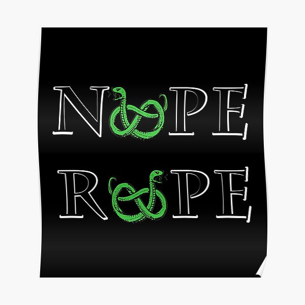 Nope Rope Wall Art | Redbubble