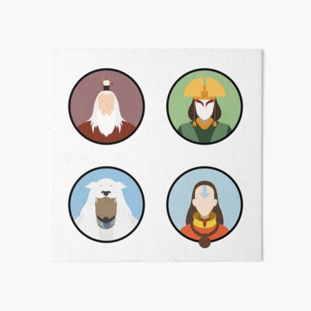 "Past Avatars , Avatar: The Last Airbender" Art Board Print by ...