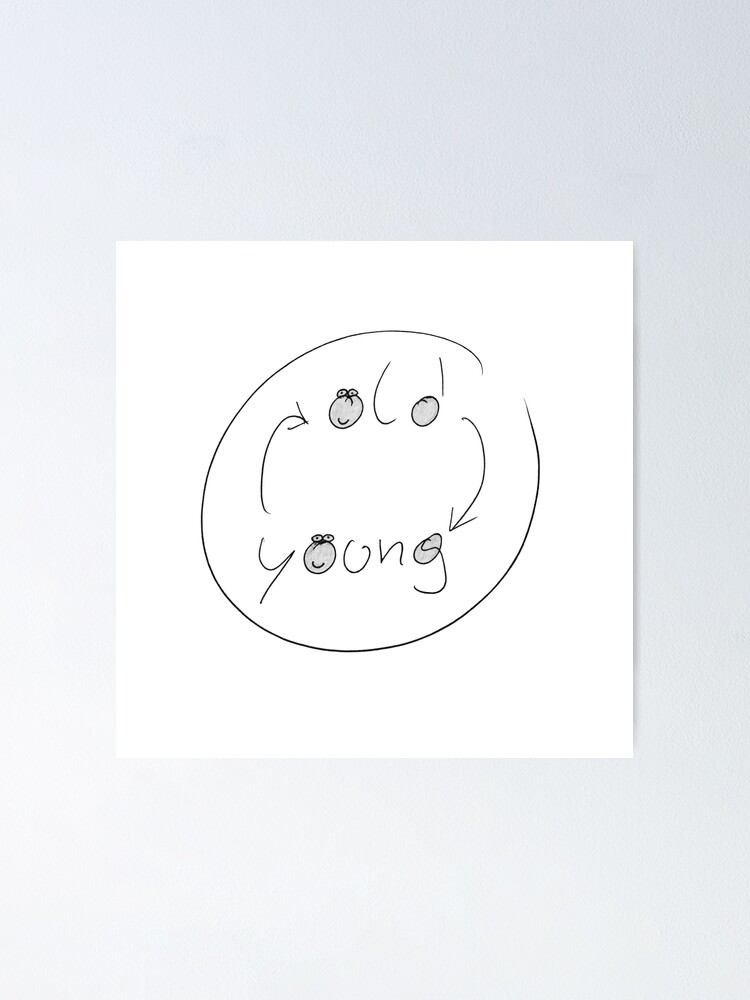 "Old and young pencil and pen drawing " Poster by peacefigures | Redbubble