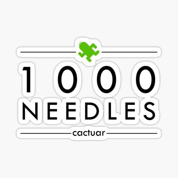 "Cactuar 1000 Needles" Sticker for Sale by PancakeandBbs | Redbubble
