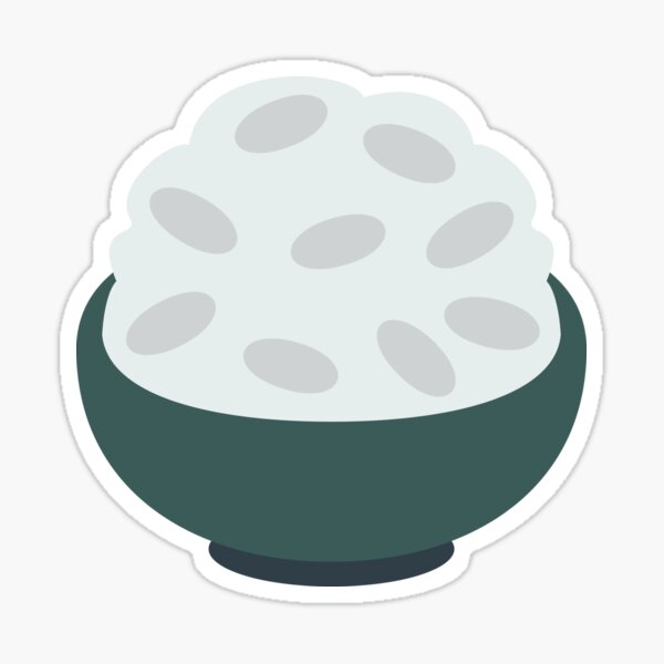 "Cooked Rice" Sticker for Sale by Torch | Redbubble