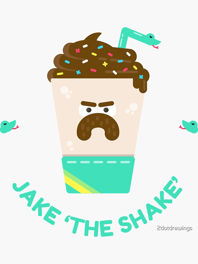 "Jake 'The Shake' Roberts" Sticker by 2dotdrawings | Redbubble