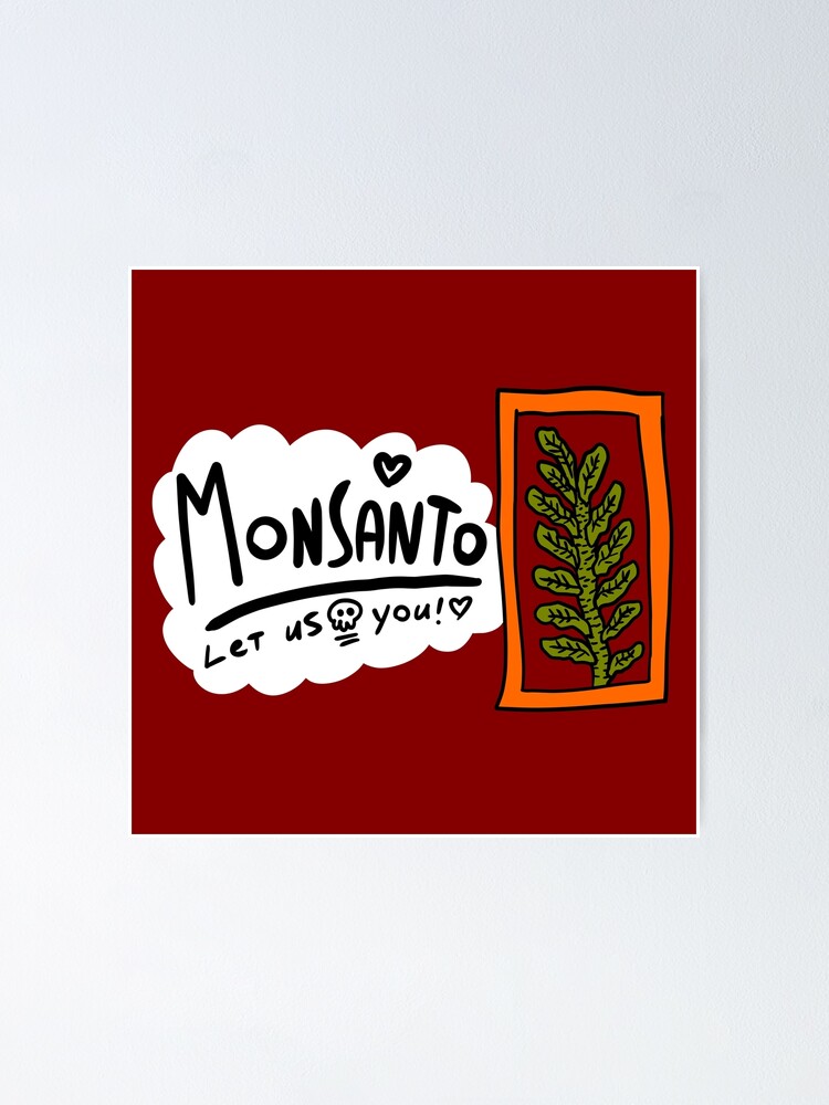 Póster «Monsanto, resumen, déjenos terminar