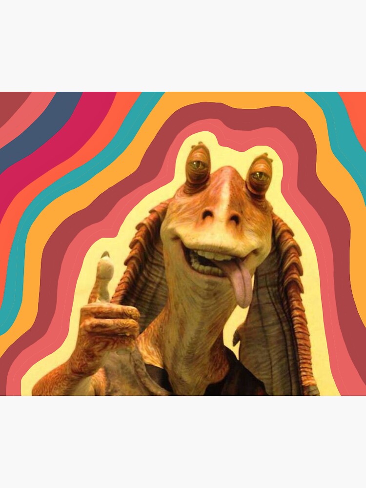 "Jar Jar Binks" Sticker for Sale by winnie-stone | Redbubble
