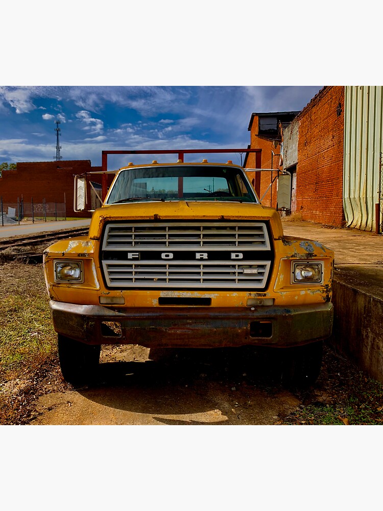 "Old Yellow Truck " Sticker by gradykilgore | Redbubble