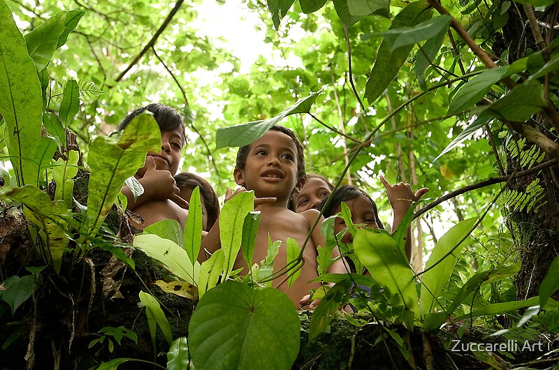 "Pohnpeian Children - Pohnpei, Micronesia" by Alex Zuccarelli | Redbubble