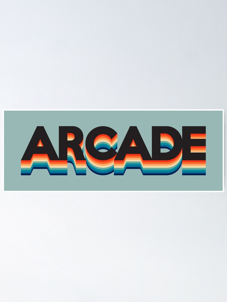 "Retro Arcade" Poster for Sale by muskitt | Redbubble