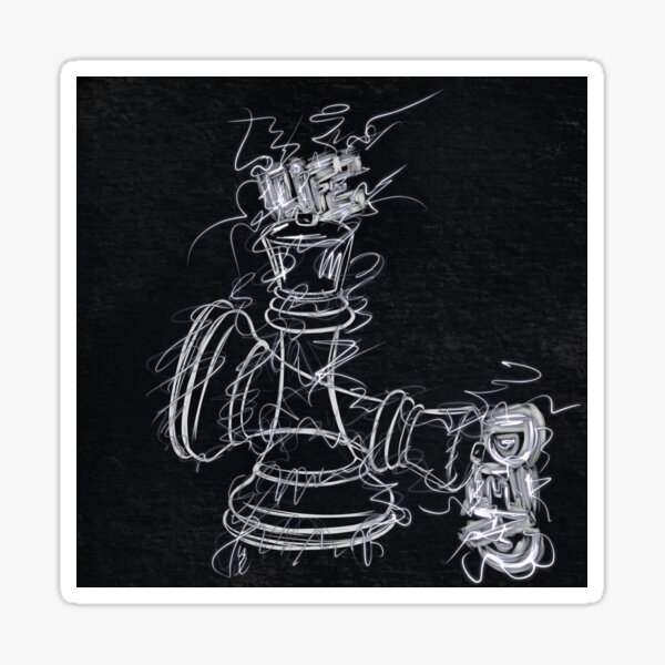 "Checkmate" Sticker for Sale by EMI-Design | Redbubble