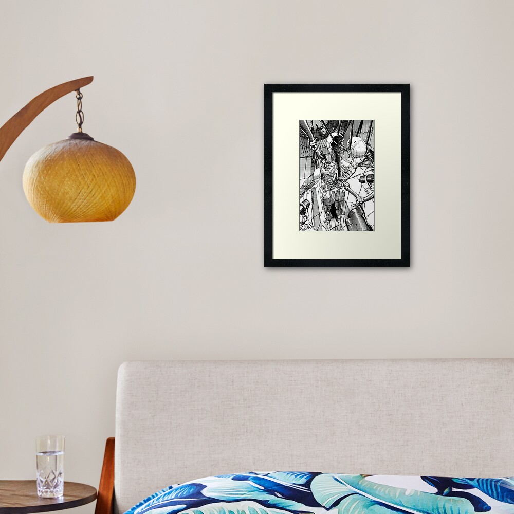 "Ghost in the shell: man machine interface" Framed Art Print for Sale ...