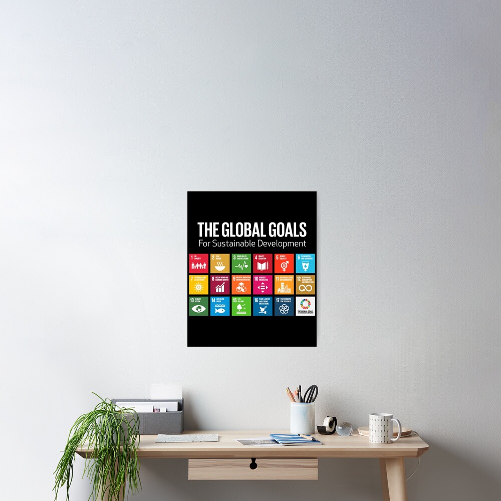 "The Global Goals 17 Global Goals Icons Grid " Poster for Sale by blive ...