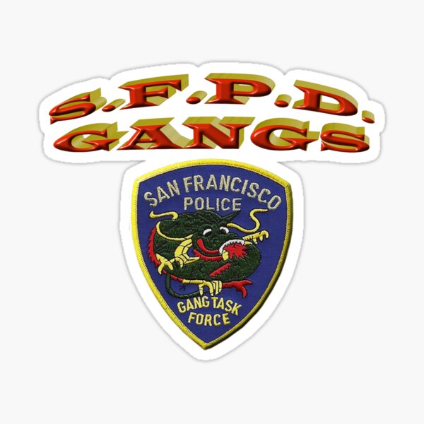 "San Francisco Police Gang Task Force" Sticker for Sale by Lawrence ...