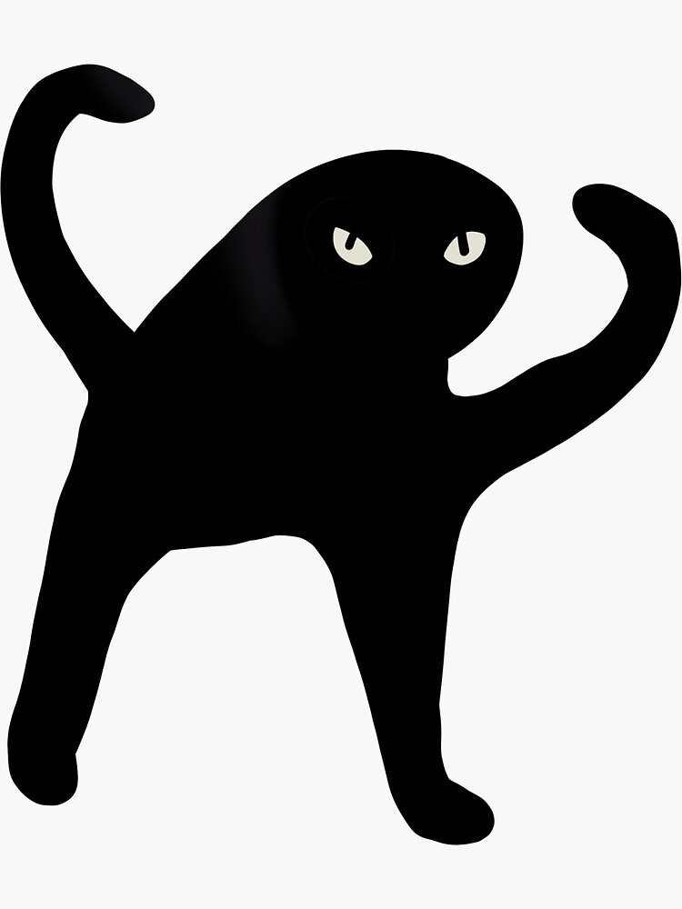 "cursed cat sticker" Sticker for Sale by needsl33p | Redbubble