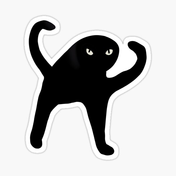 "cursed cat sticker" Sticker for Sale by needsl33p | Redbubble
