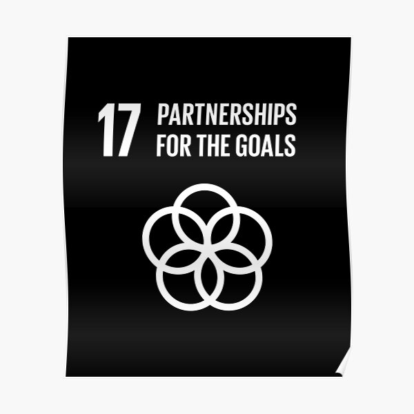 "17 Partnerships for the goals Global Goals " Poster for Sale by blive ...