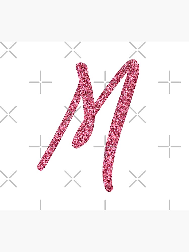 "Pink Glitter Letter "M"" Photographic Print for Sale by QthePhotog ...