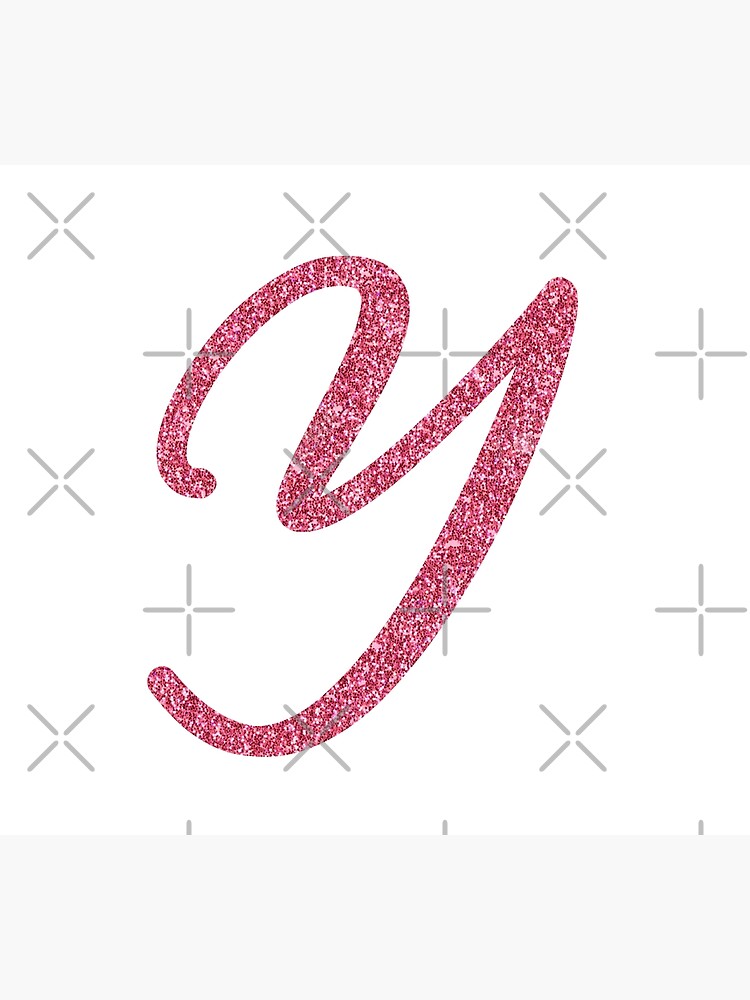 "Pink Glitter Letter "Y"" Poster for Sale by QthePhotog | Redbubble