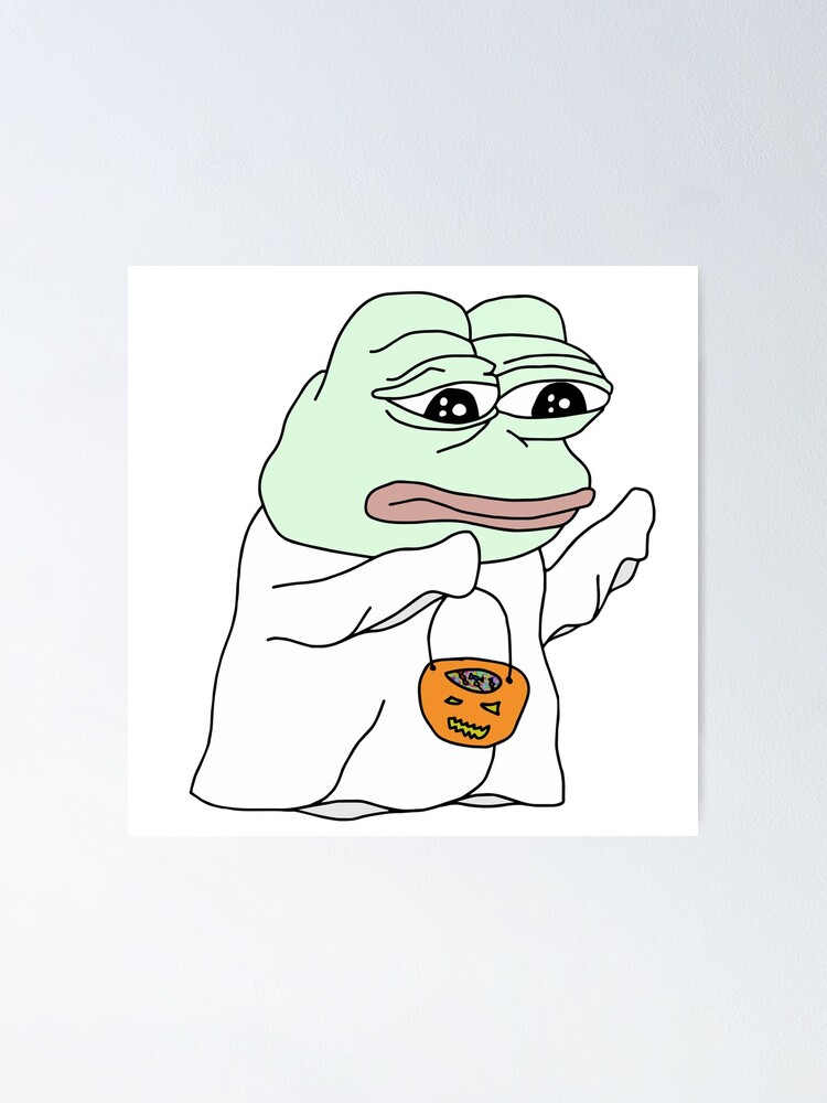 "Scary Pepe" Poster by MrFlaner | Redbubble