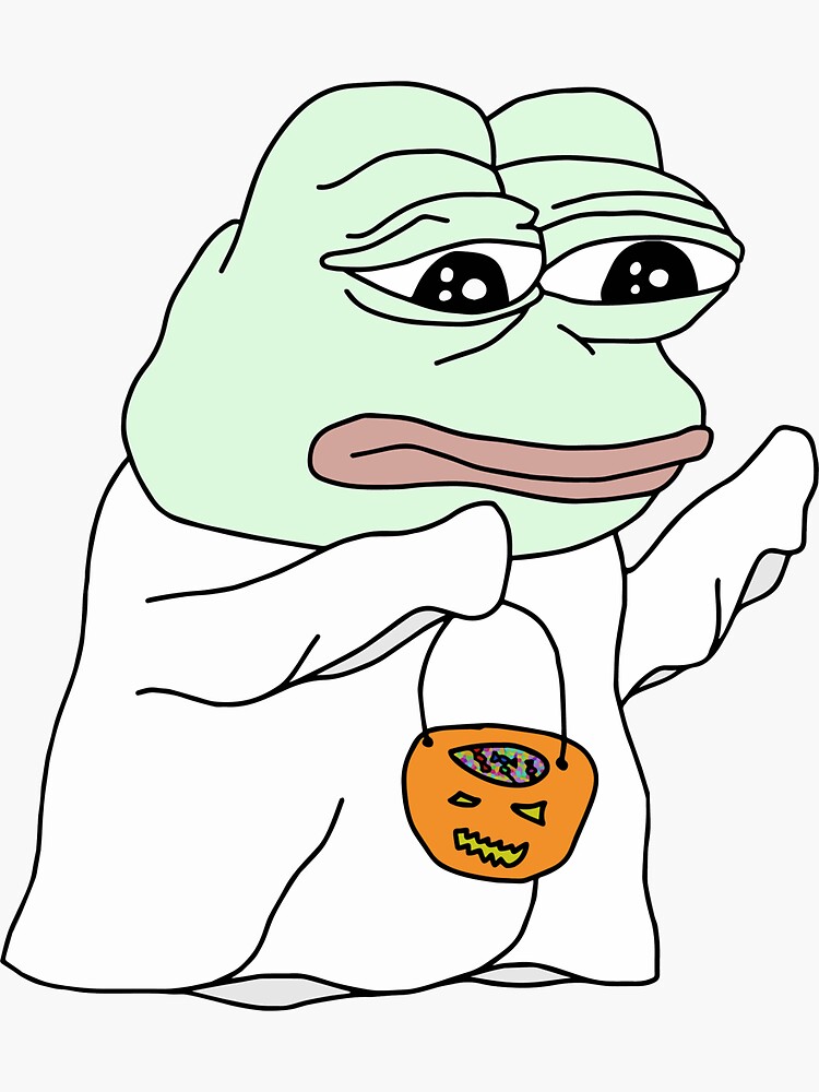 "Scary Pepe" Sticker by MrFlaner | Redbubble
