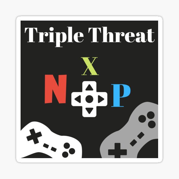 "triple gaming threat" Sticker for Sale by PhoeniXDreamer | Redbubble