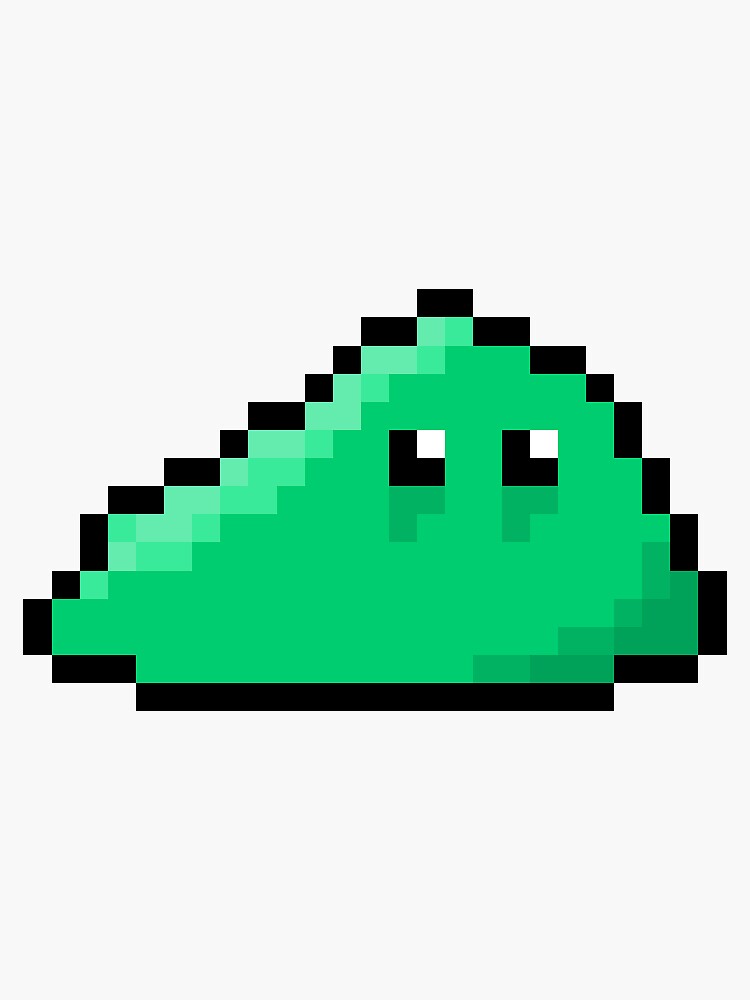 Pegatina «Cute Pixel Art Slime Sprite» de Pixel-Creations | Redbubble