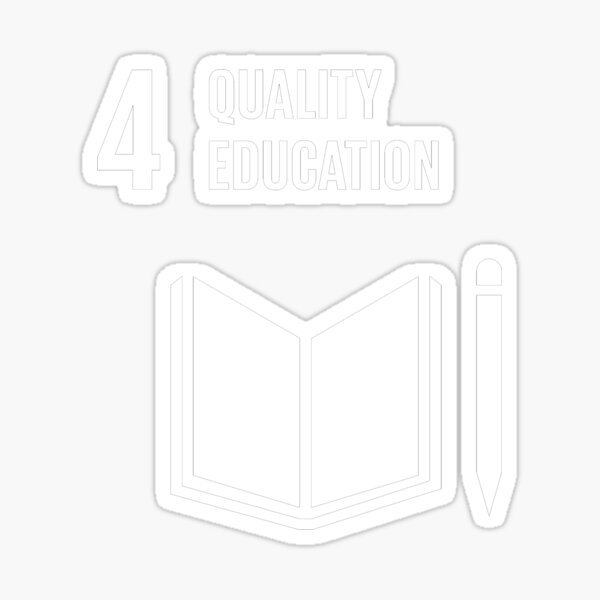 "4 Quality Education Global Goals " Sticker for Sale by blive | Redbubble