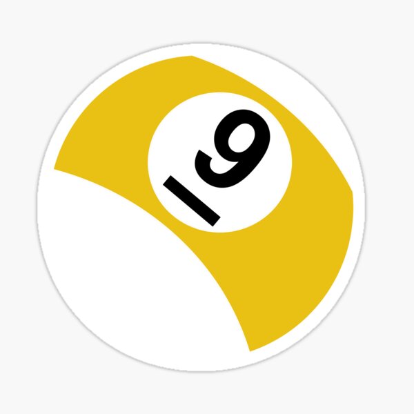 "9 Ball - Pool & Billiards" Sticker for Sale by AshleyF3 | Redbubble