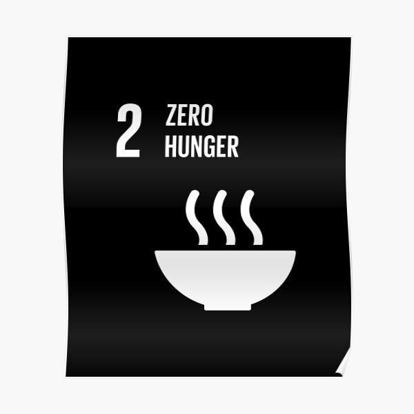 "2 Zero Hunger Global Goals " Poster for Sale by blive | Redbubble