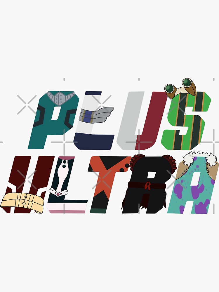 "Plus ultra!" Sticker for Sale by tmarshmellow | Redbubble