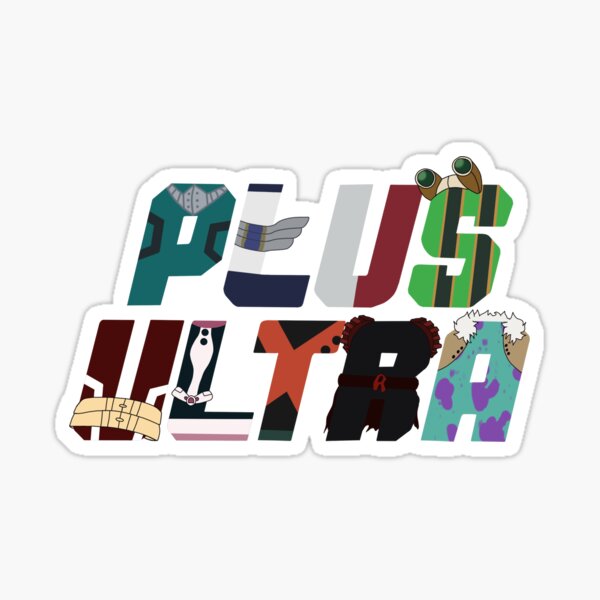 "Plus ultra!" Sticker for Sale by tmarshmellow | Redbubble