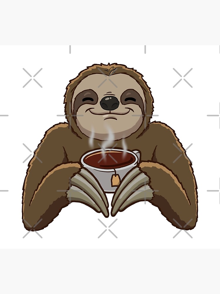 "Sloth Black Tea" Poster for Sale by jonmlam | Redbubble