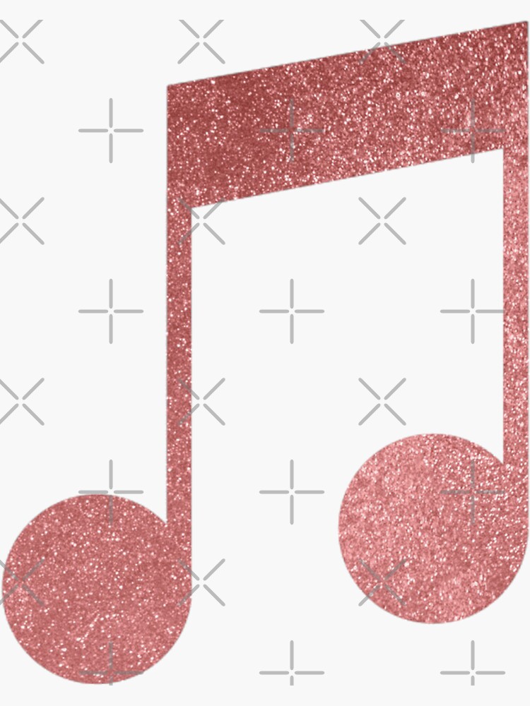"glitter music note" Sticker by chricket | Redbubble