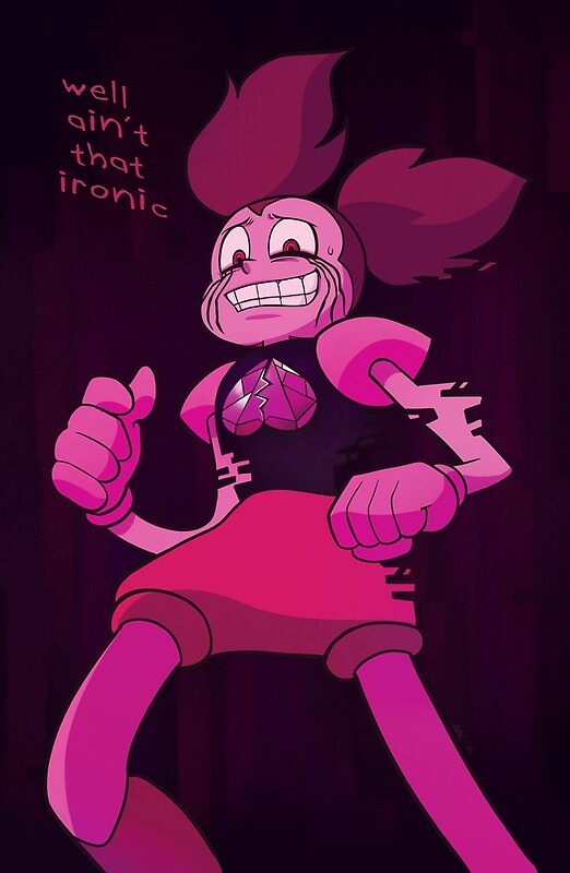 "Spinel Cracked Gem" by SaiScribbles | Redbubble