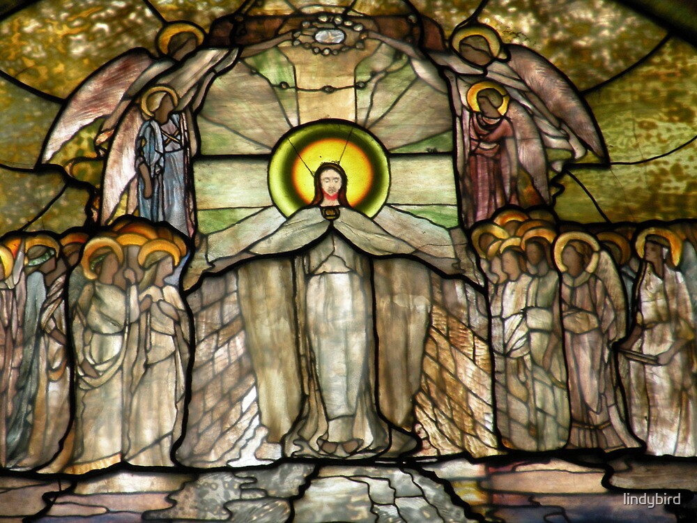 "Detail of L.C. Tiffany Window - Wade Chapel" by lindybird | Redbubble